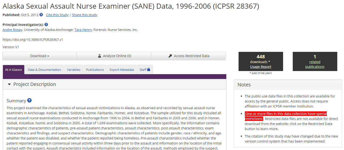 Restricted-use Data at ICPSR | ICPSR