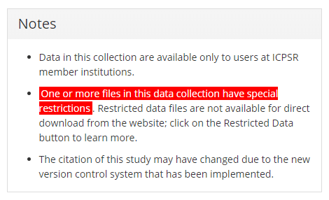 Restricted-use Data at ICPSR | ICPSR